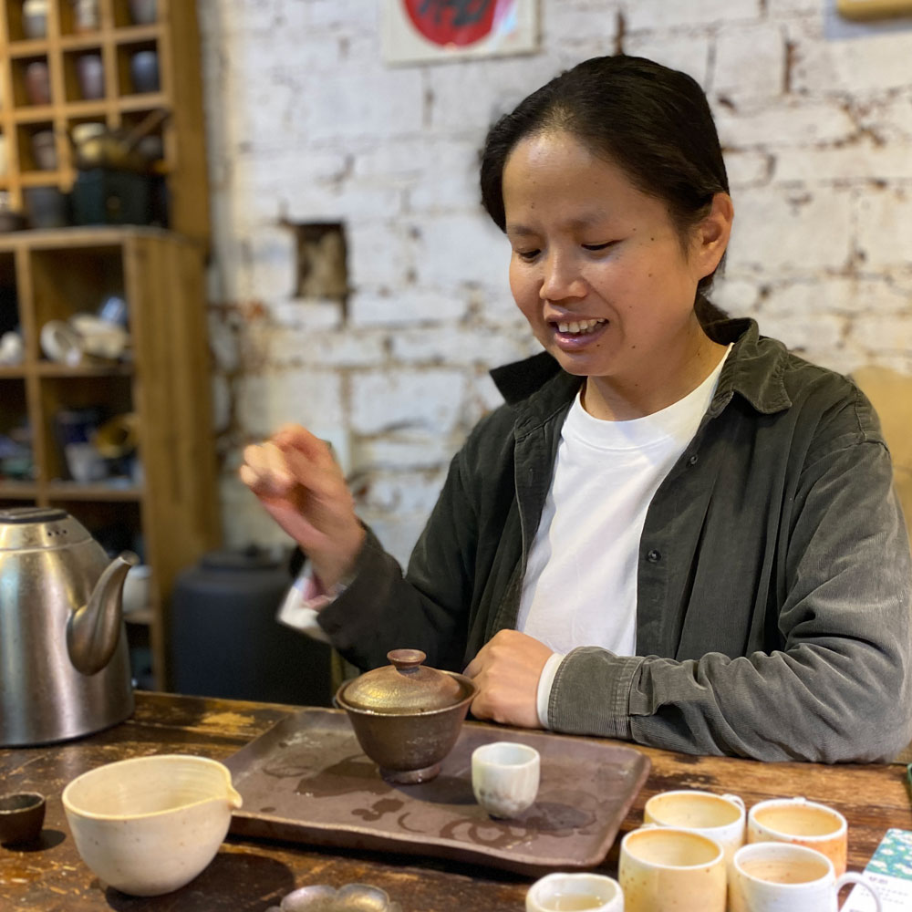 Masterwork "Xuan Miao" Cai Shao Porcelain Tea Cup by artist Yi Xuan