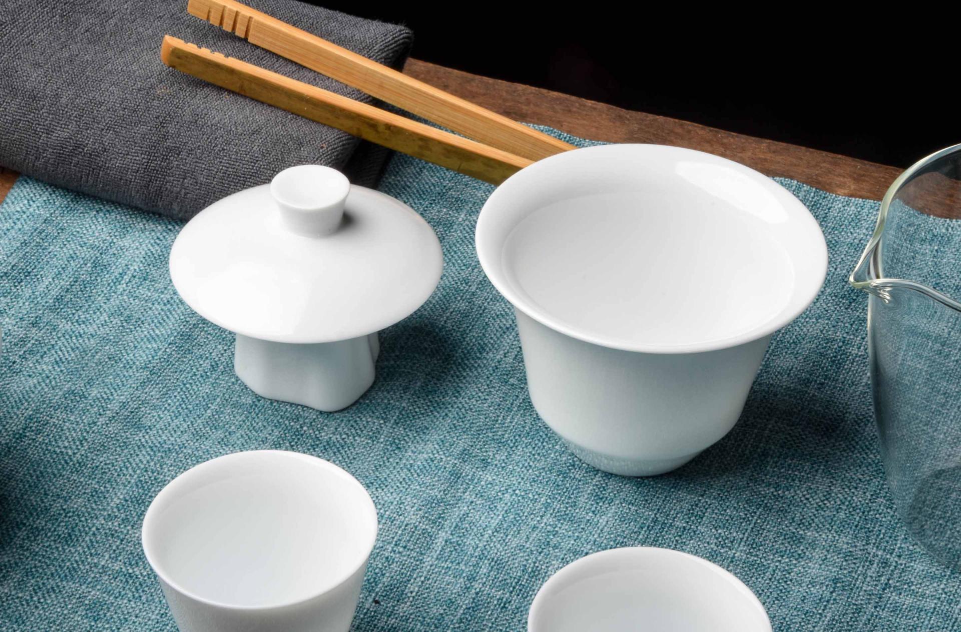 Fully Furnished Complete Modern Gongfu Gawain Tea Set with Travel Case