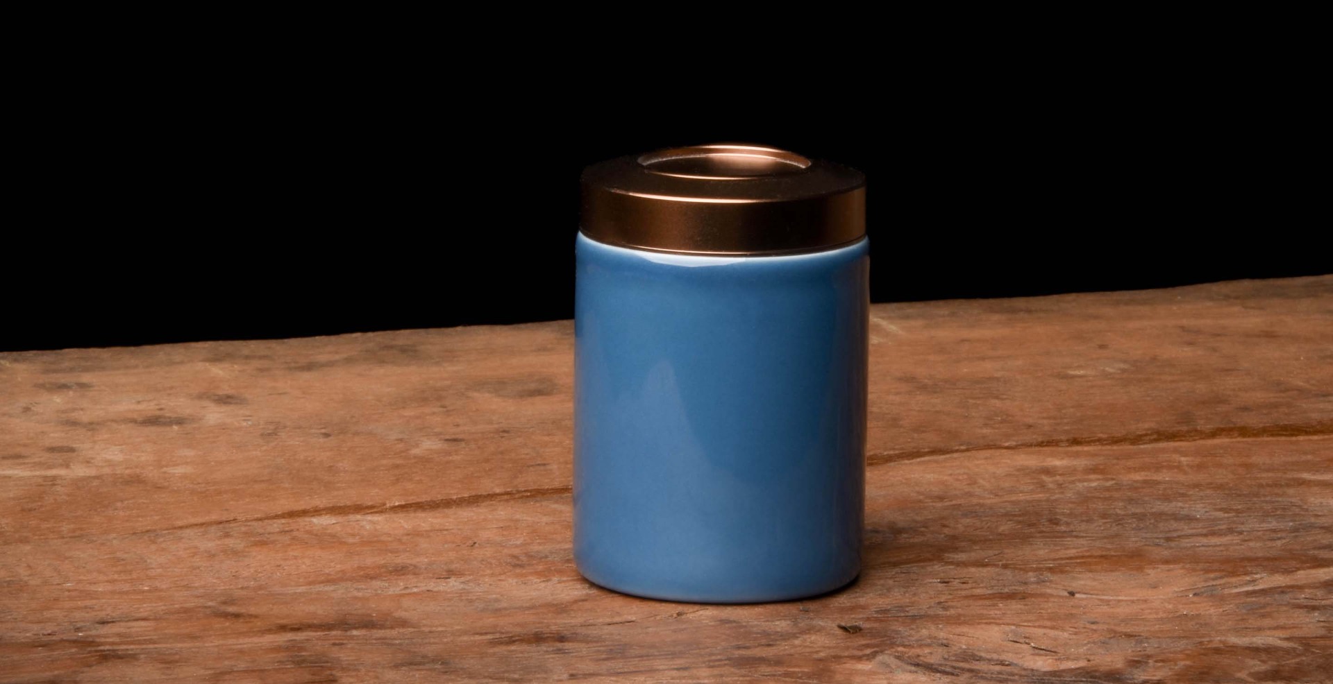 Indigo Blue Mini Porcelain Tea Caddy